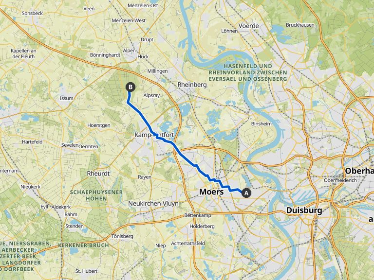 Die Leucht, Kamp-Lintfort | Mountainbike-Tour | Komoot